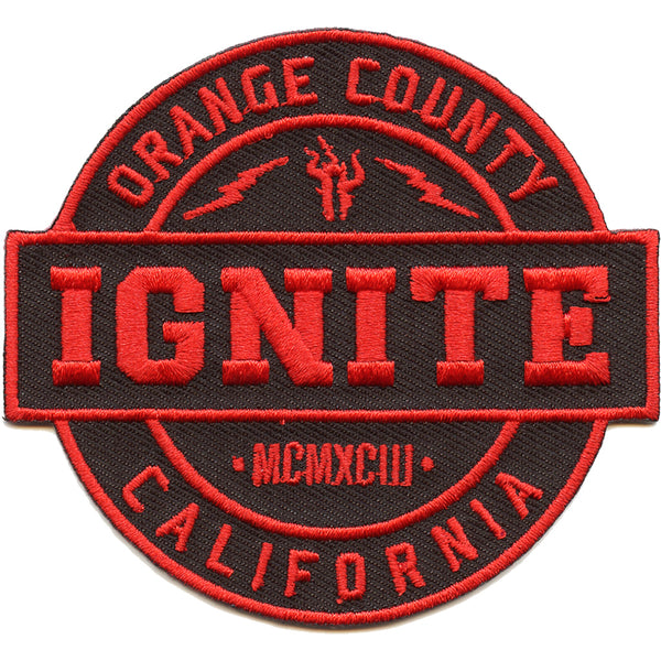 Ignite "Logo (Red)" - Embroidered Patch (Die Cut) - RevHQ.com
