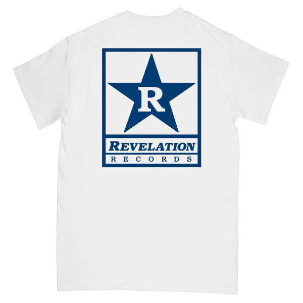 Revelation Records "Logo (White With Navy)" - T-Shirt - RevHQ.com